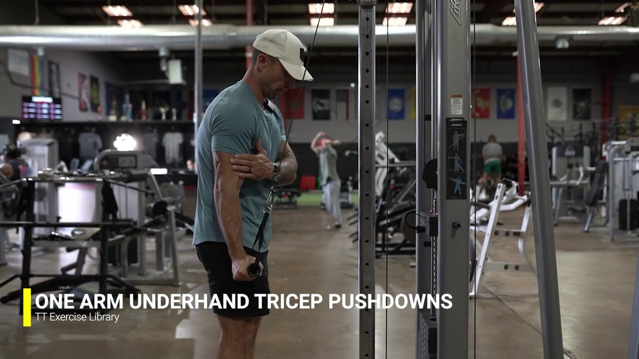 One Arm Underhand Tricep Pushdowns - The True Transformation