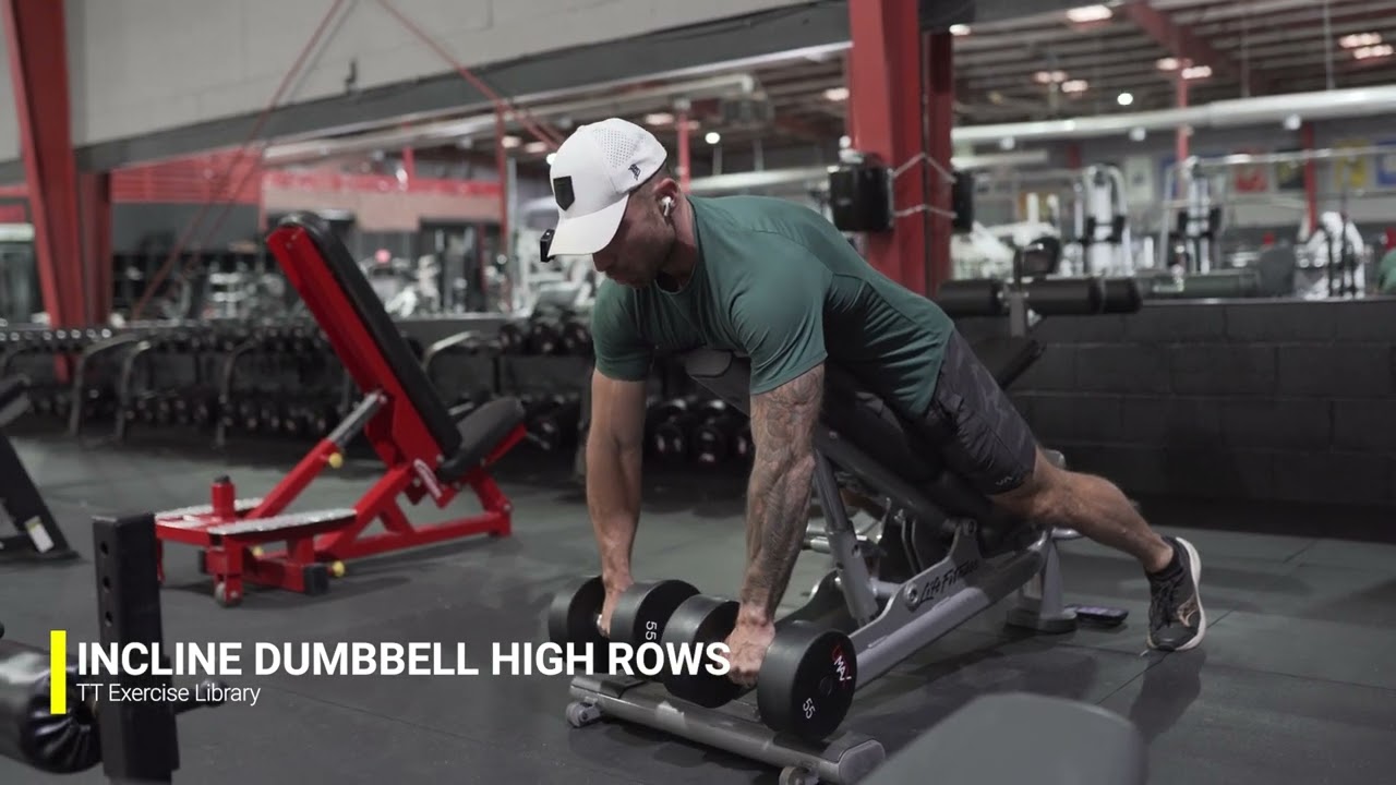 Incline Dumbbell High Rows - The True Transformation